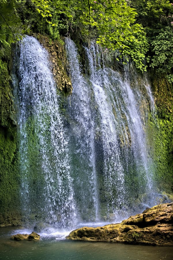 Waterfalls in Side, Turkey stock photo. Image of canyon - 234590184