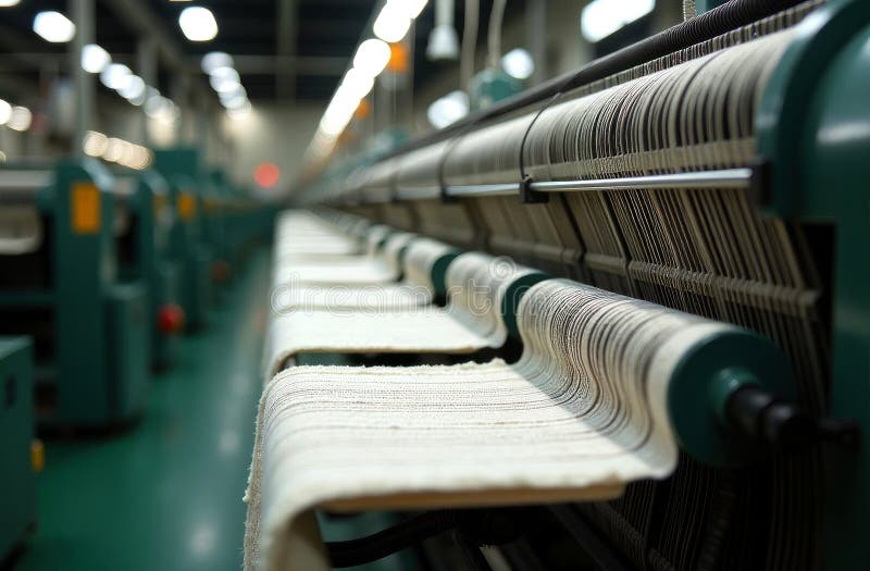 Large Weaving Machines Efficiently Create Long Rolls of Fabric in a ...