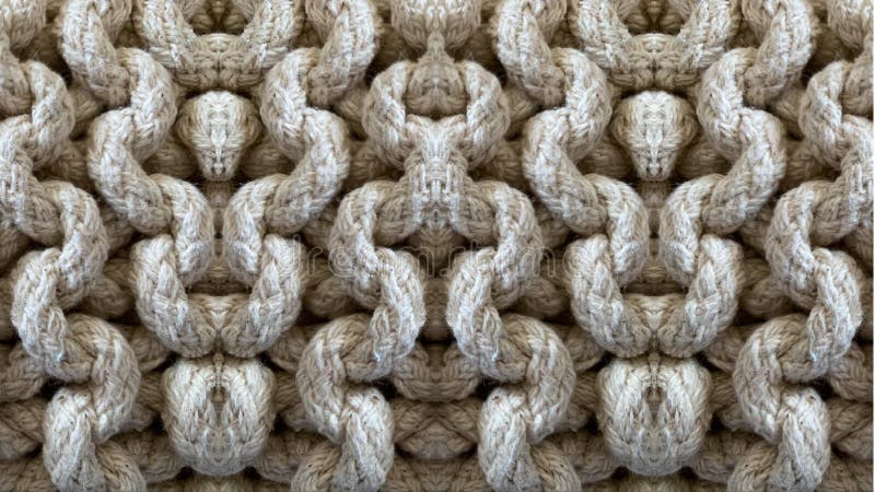 Large Weaving from Natural Beige Thread. Stock Image - Image of gray ...