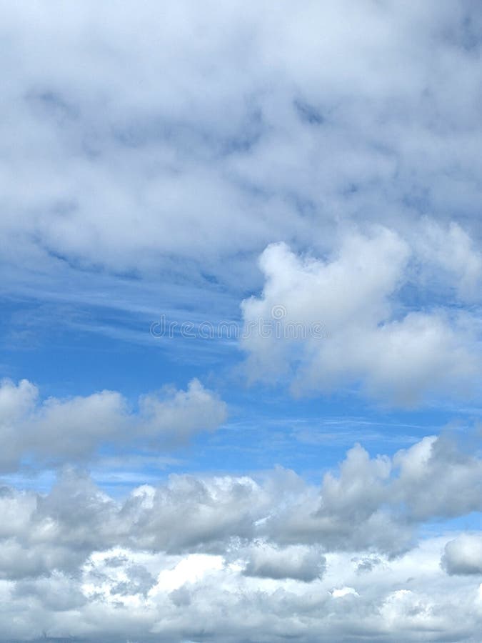 Large Whiite Clouds in the Sky As Background Stock Photo - Image of ...