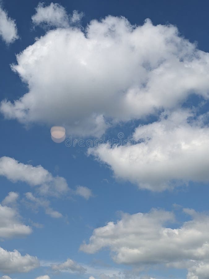 Large Whiite Clouds in the Sky As Background Stock Photo - Image of ...