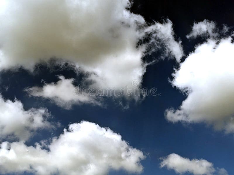 Large Whiite Clouds in the Sky As Background Stock Photo - Image of ...