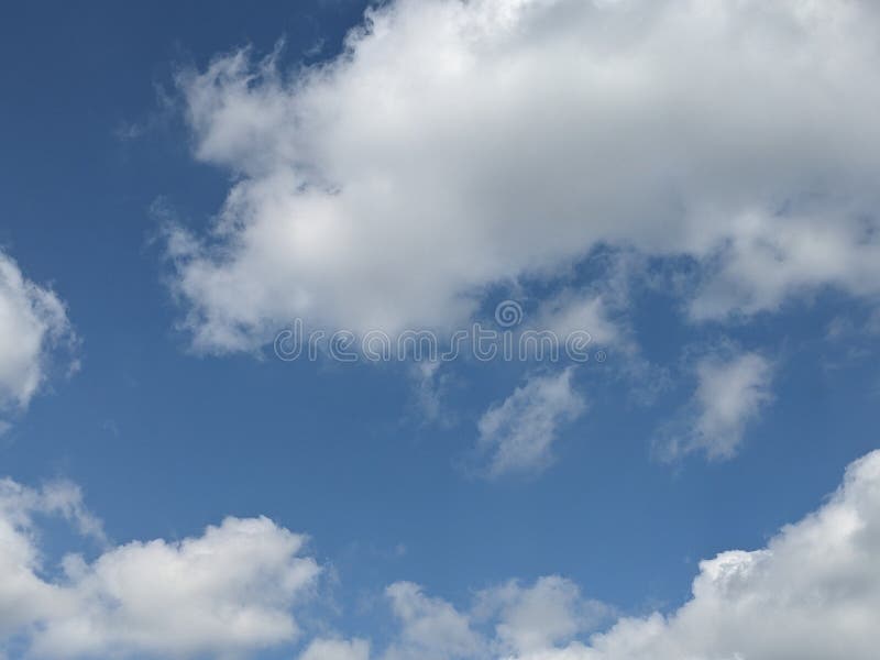 Large Whiite Clouds in the Sky As Background Stock Image - Image of ...