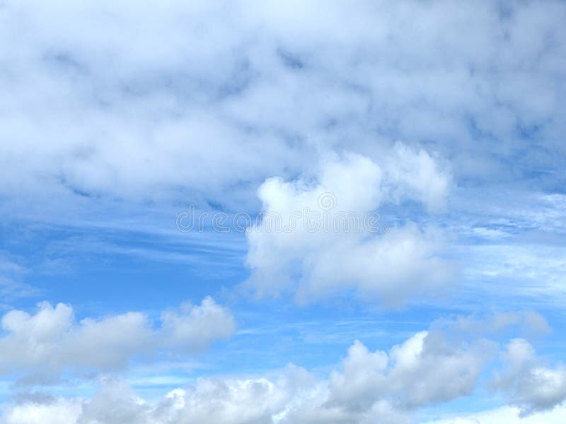 Large Whiite Clouds in the Sky As Background Stock Image - Image of ...