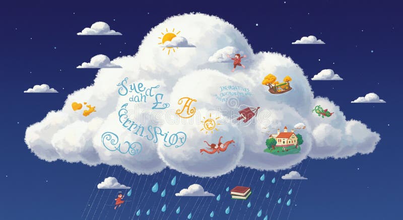 Various Dream Like Scenes Stock Illustrations – 12 Various Dream Like ...