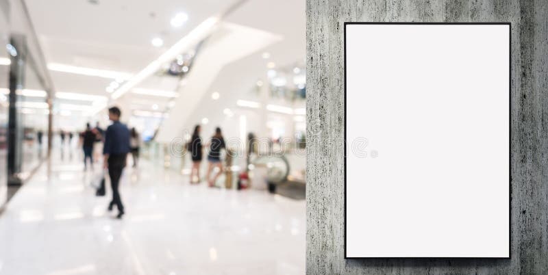 Large White Blank Banner in a Cityscape Backdrop Stock Photo - Image of ...