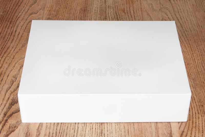 Large White Box on the Table Stock Photo - Image of package, packaging ...