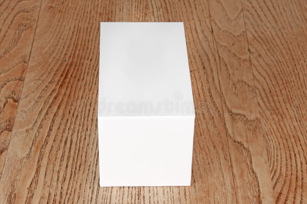 Large White Box on the Table Stock Image - Image of storage, gift: 32343645
