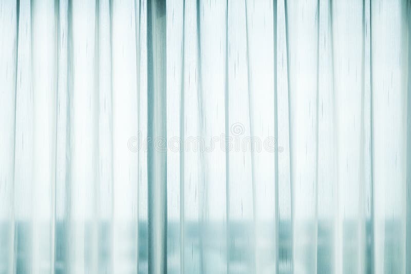Large White Bright Windows with Transparent Curtains Stock Photo ...