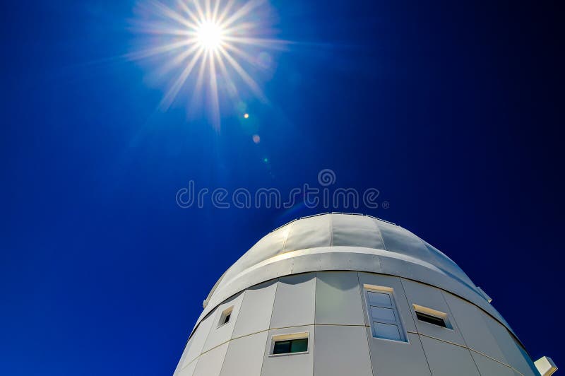 A Large White Building with a Dome on Top Stock Image - Image of ...