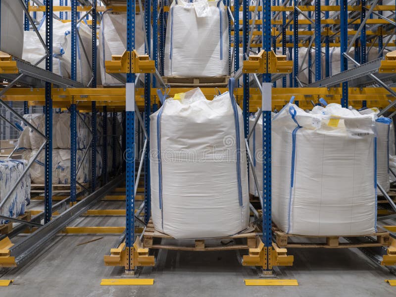 Bulk Storage System stock image. Image of warehouse - 395236935