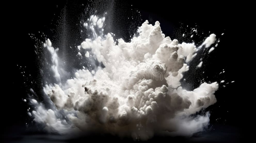 Large White Cloud is Exploding in Mid-air. the Explosion Has Created ...