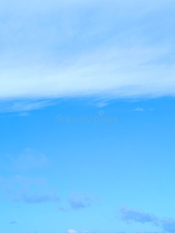 Large White Clouds in a Calm Blue Sky Stock Photo - Image of cloudy ...
