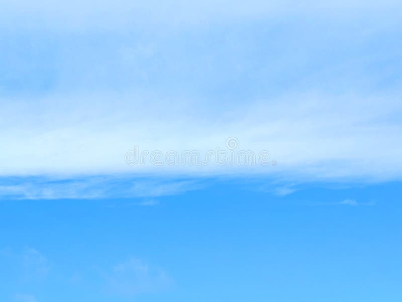 Large White Clouds in a Calm Blue Sky Stock Image - Image of sunny ...