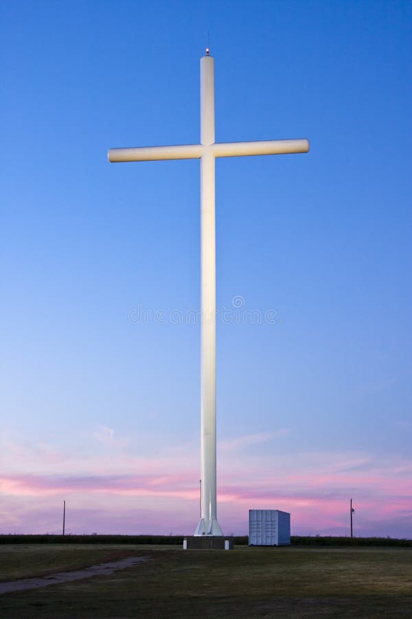 Large White Cross stock image. Image of religion, symbol - 22851301
