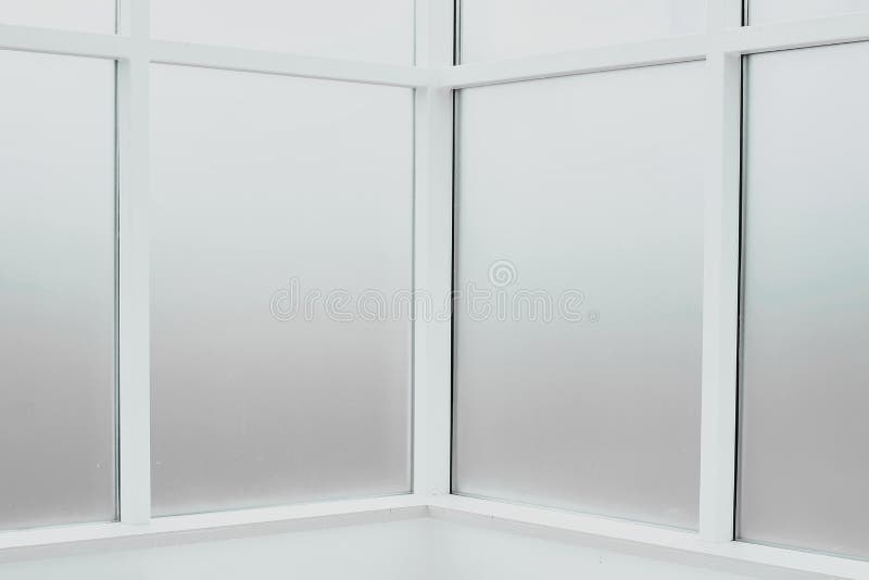 Large Glass Windows in a Bright Studio Stock Photo - Image of interior ...