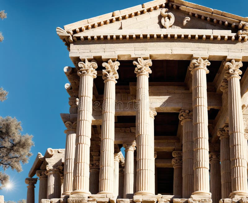 A Large, White Marble Building with Columns and Arches. Stock Photo - Image of architecture ...