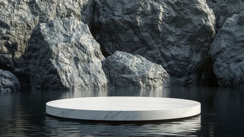 Large White Object Floating on Body of Water Stock Image - Image of ...