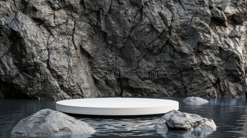 Large White Object Floating on Body of Water Stock Photo - Image of ...