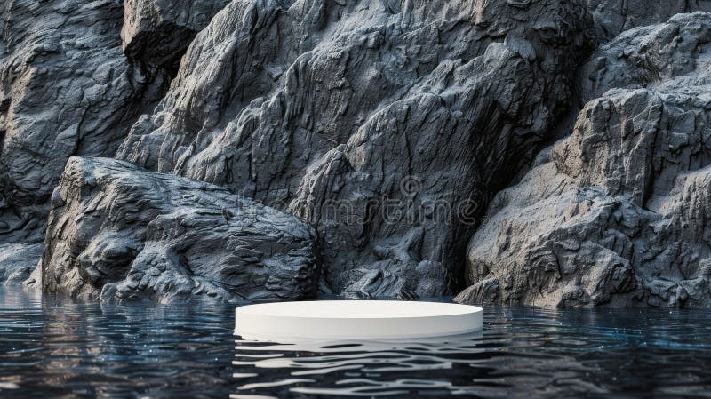 Large White Object Floating on Body of Water Stock Photo - Image of ...