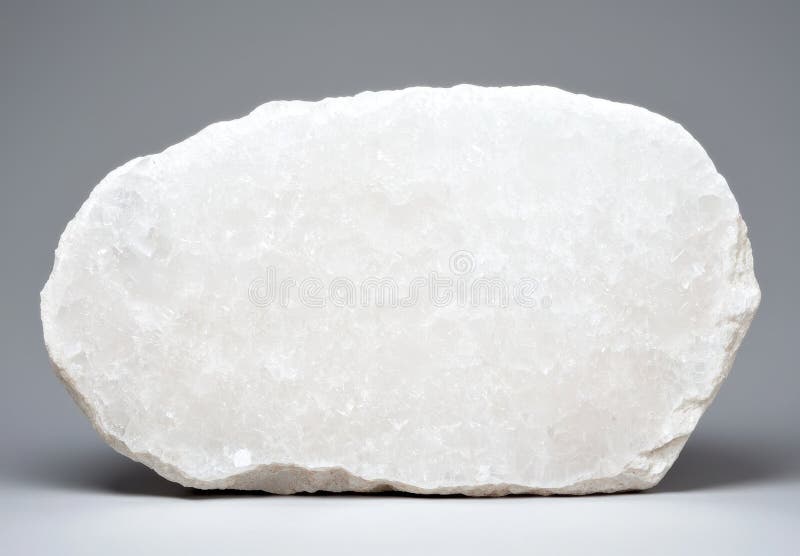 Large White Quartz Crystal Rock Specimen Stock Illustration ...