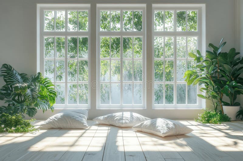 A Large, White Scandinavian Space with Ample Windows Serves As an Ideal ...