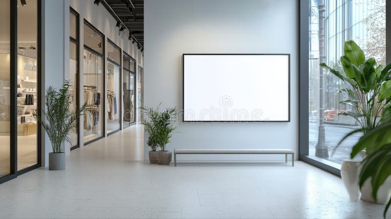 Large White Screen Installed in a Building Creating a Versatile Space ...