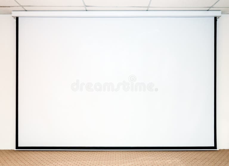 Large white screen stock photo. Image of hang, meeting - 35098802