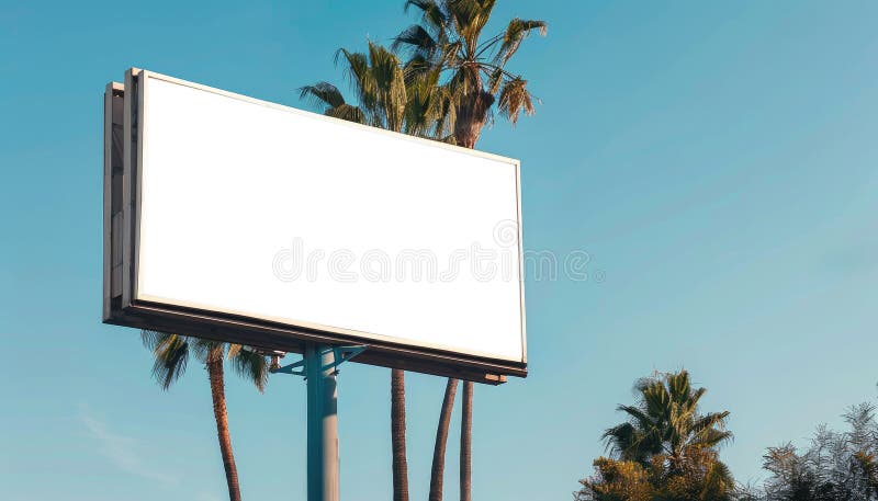 A Large White Sign is in a Shopping Mall by AI Generated Image Stock ...