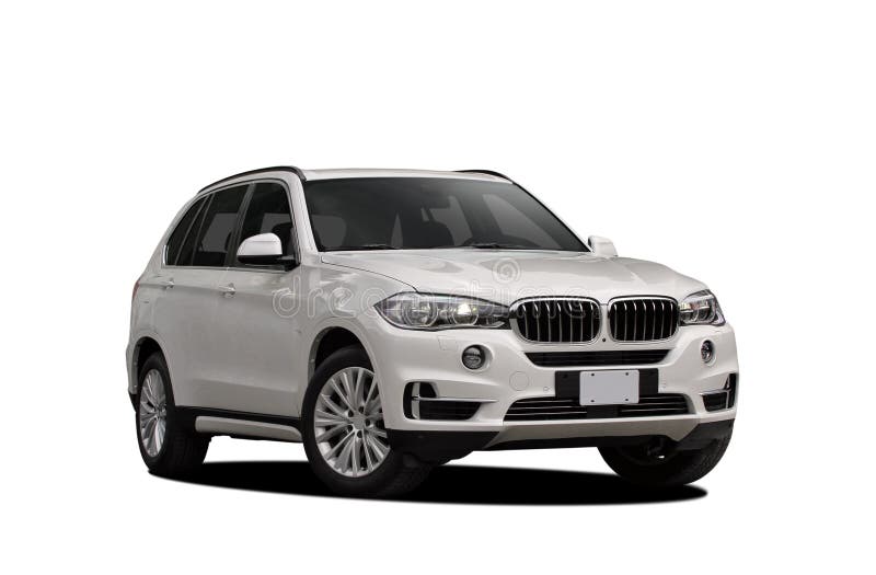 SUV on a White Background, Front View Stock Image - Image of fast ...