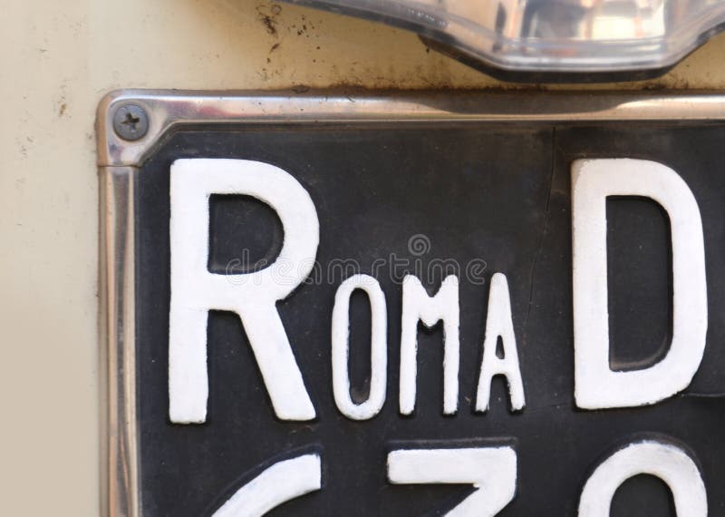 White Written Rome the Capital of Italy Stock Photo - Image of italian ...