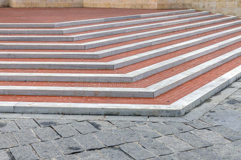 Wide Stairs and Glass Facade Stock Photo - Image of office, stairs ...