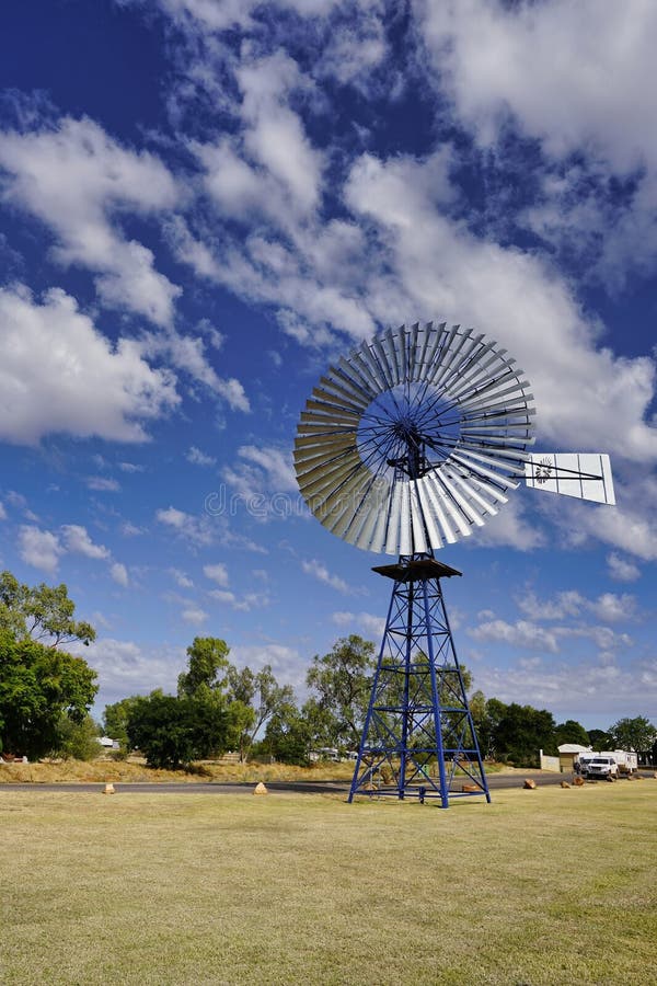 Large Windmill in the Outback of the Town of Cloncurry Australia Stock ...