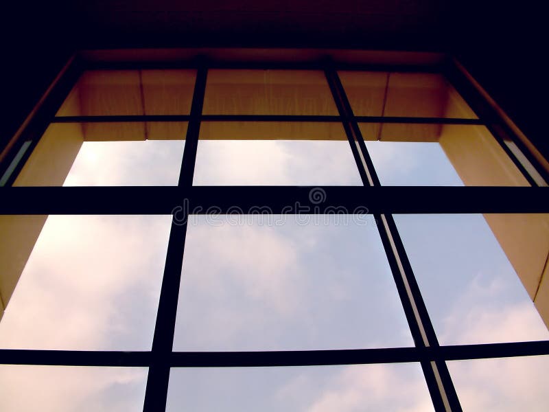 Large window stock photo. Image of clouds, building, high - 86844