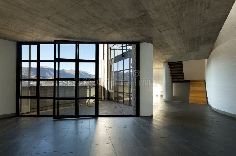 Large Window with Panoramic View,interior Stock Photo - Image of indoor ...
