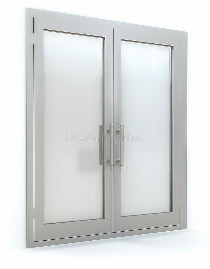 A Large Window with Two Glass Panels Stock Photo - Image of large ...