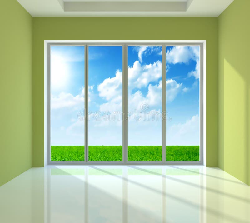 Large window stock illustration. Illustration of abstract - 30099395