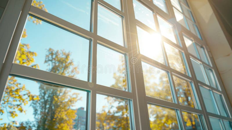 Large Windows Being Installed Allowing Ample Natural Light To Reduce ...