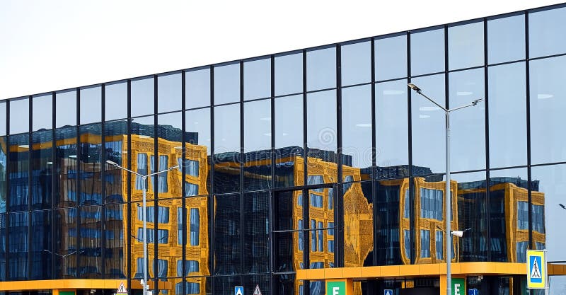 Large Windows of the Modern Building Stock Photo - Image of control ...