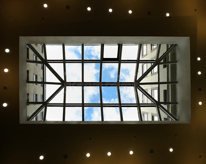 Large Windows of the Modern Building Stock Image - Image of design ...