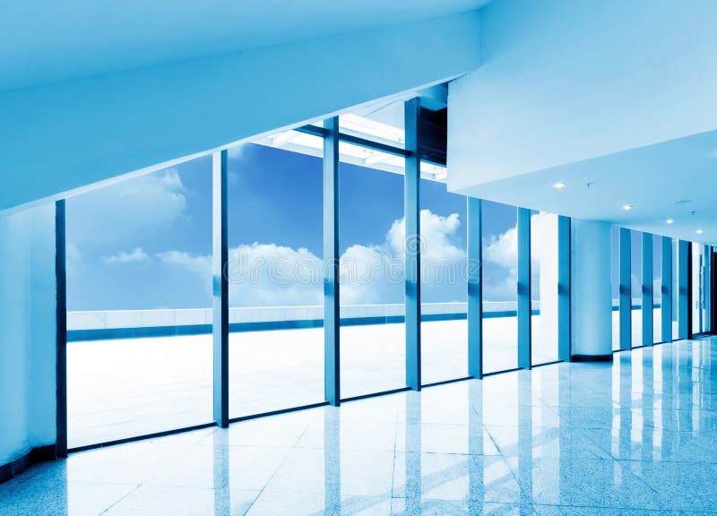 Large windows office stock image. Image of city, modern - 34122445