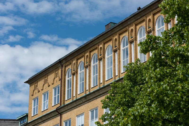 Large Windows of a School Top Floor.. Stock Photo - Image of campus ...