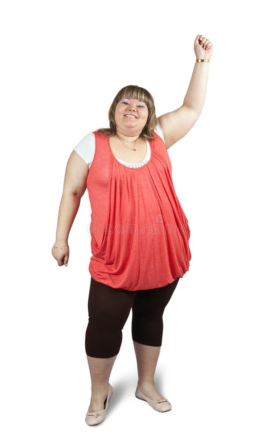 Large woman stock image. Image of smiling, clipping, podgy - 13590271