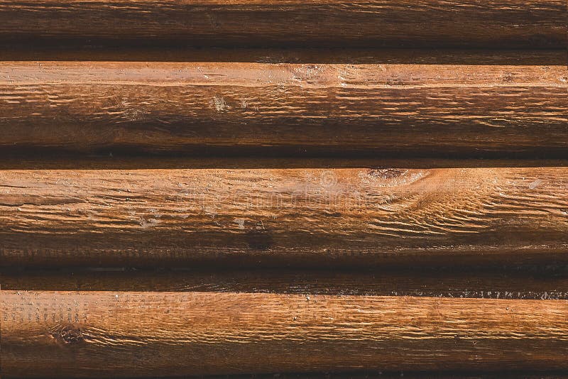 Large Wood Brown Horizontal Logs Fence Plank Texture Board Background ...