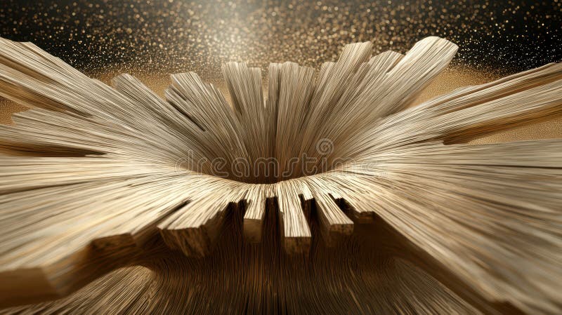 Large Wooden Object Featuring an Intricate Spiral Design for Decorative ...