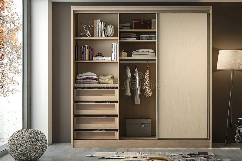 226 Large Wooden Wardrobe Window Background Stock Photos - Free ...