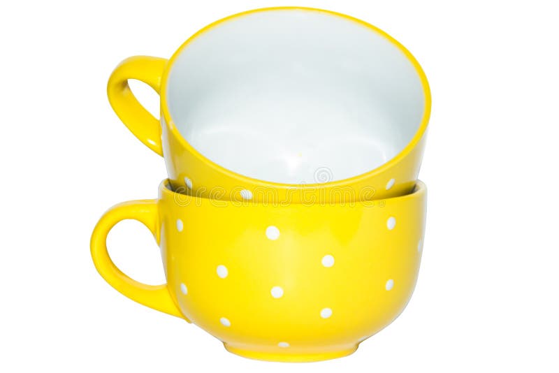 Large yellow cup stock photo. Image of friendly, crockery - 53034616