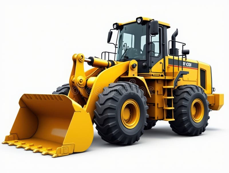 Large Yellow Front End Loader in Pit Mining Operation Stock ...