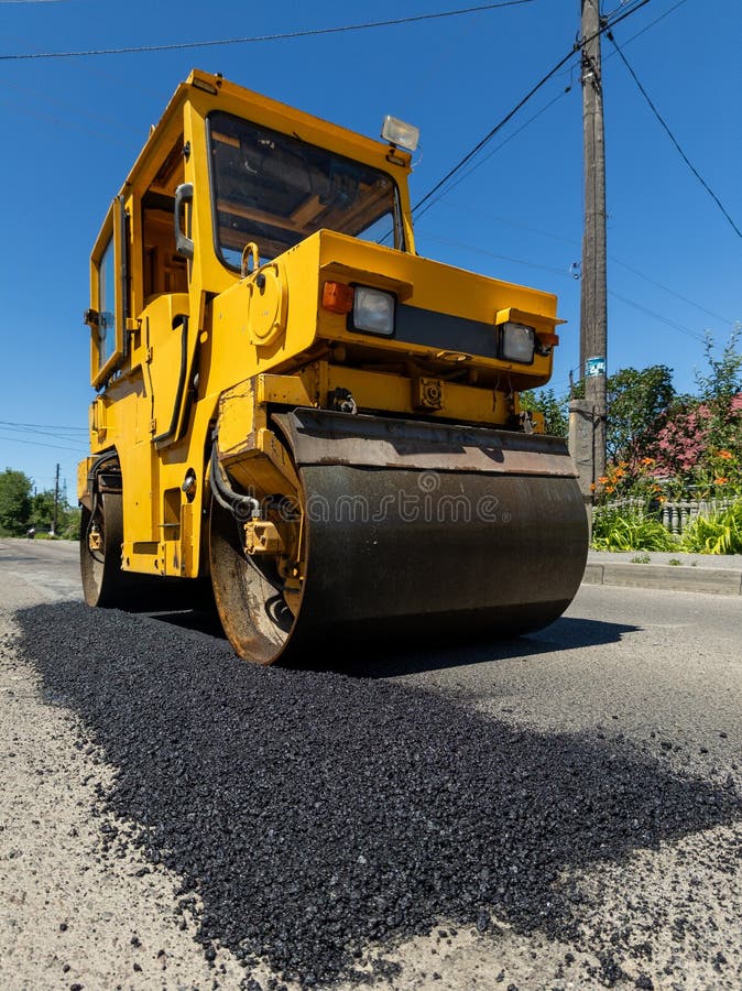 Large Yellow Mining Dump Truck Moving Along the Floor of a Quarry Stock ...