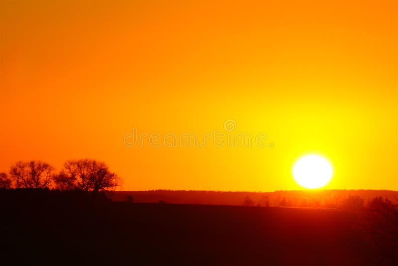 Large Yellow Sun in December Stock Image - Image of december, sunlight ...